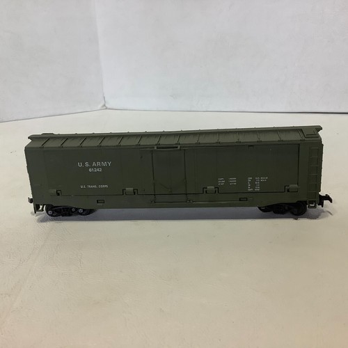 Cox HO Scale U.S. Army #61242 Hidden Artillery Train Box Car | eBay