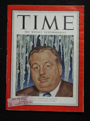 Vintage Time Magazine March 19, 1951 Price Controller Di Salle cover | eBay