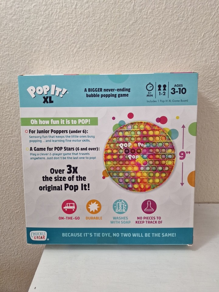 Buffalo Games Pop It! XL- The Jumbo Never-Ending Bubble Popping Game ...