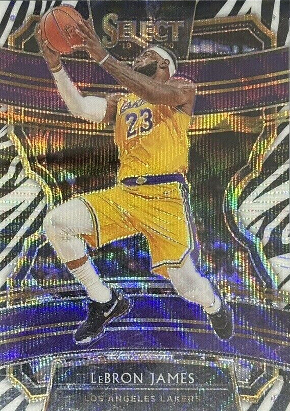 2019-20 Panini Select - Concourse Zebra Prizm #47 LeBron James for sale ...