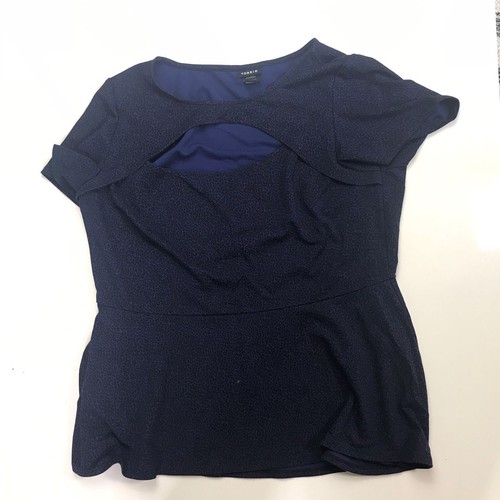 Torrid plus size 2 Blue With black Dots dress | eBay