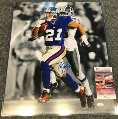NEW YORK GIANTS TIKI BARBER AUTOGRAPHED SIGNED 16x20 PHOTO JSA COA | eBay