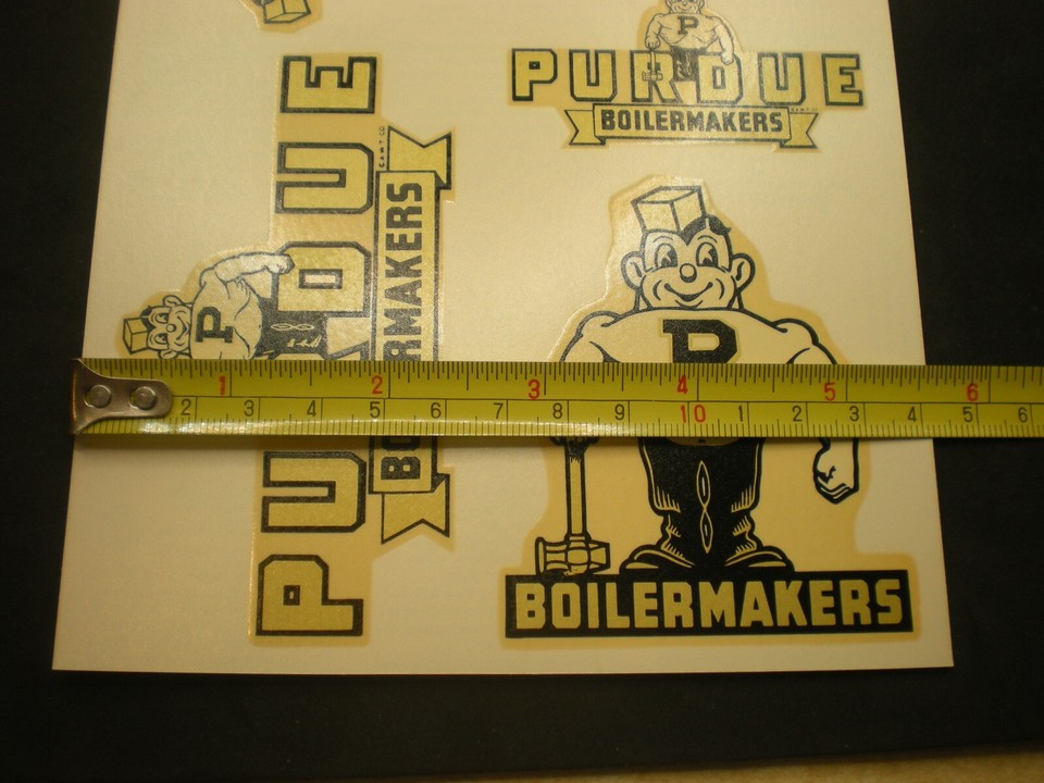 Vintage Purdue University Boilermakers Water Decal Sticker a | eBay