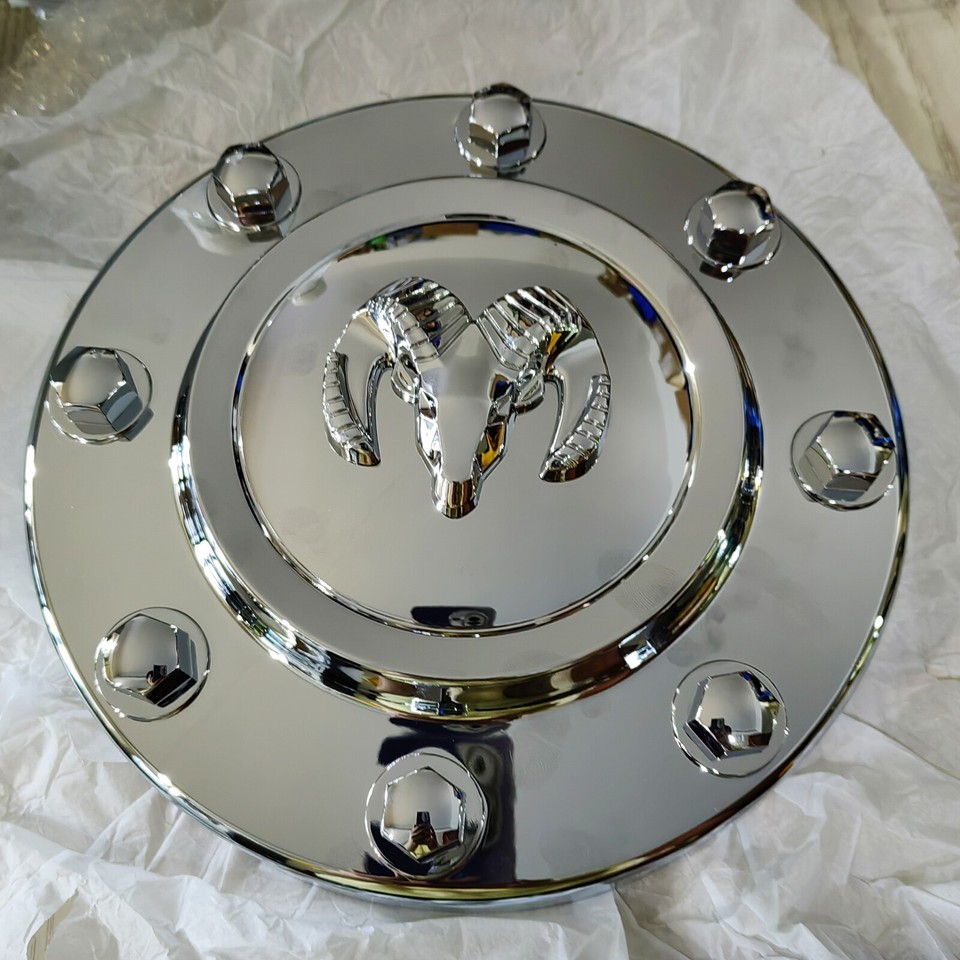 2011-2018 Dodge Ram 3500 Dually Front Chrome Wheel Center Hub Cap Fit ...