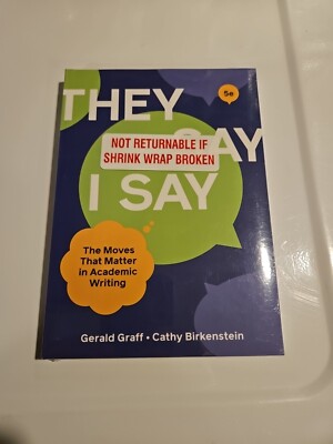Interesting They Say I Say 5th Edition Pdf Images