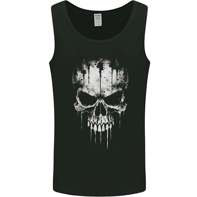 Dripping With Evil Skull Goth Gothic Heavy Metal Mens Vest Tank Top | eBay