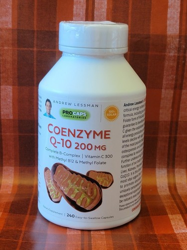 Andrew Lessman CoEnzyme Q-10 200 MG Vitamin C 300, -240 Capsules Exp-12 ...