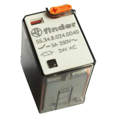 2Pcs Finder 55.34.8.024.0040 24VAC Intermediate Relay 14Pins 5A 250VAC ...