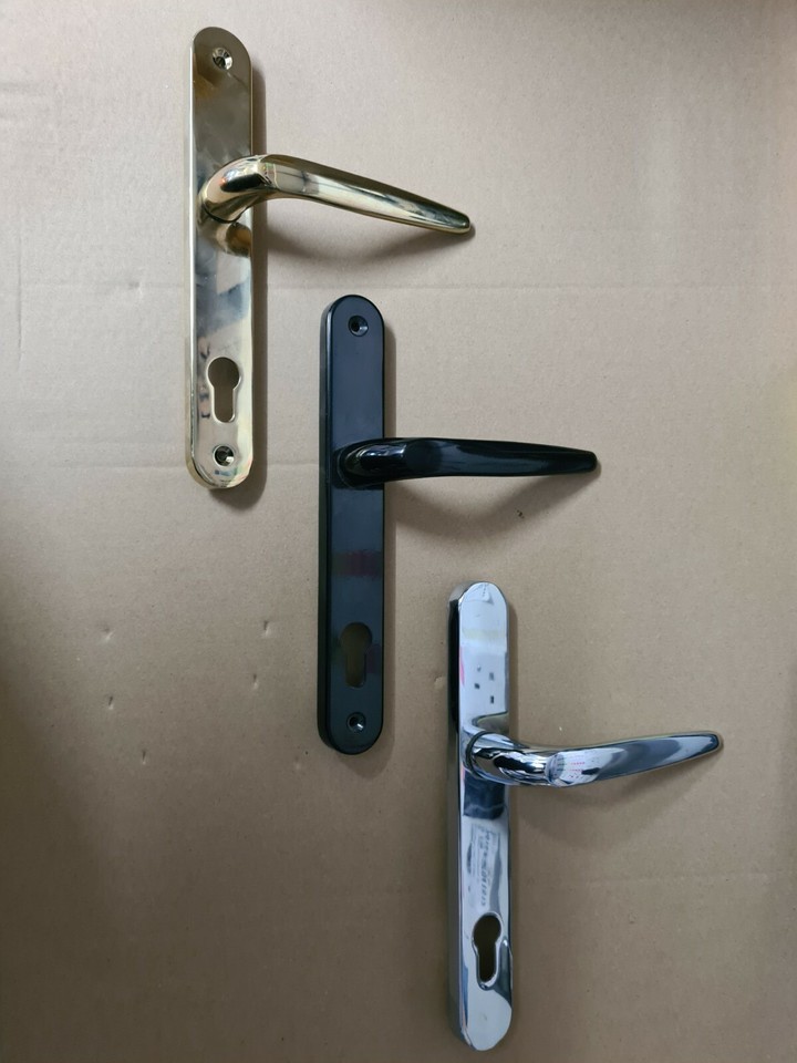 WHITE UPVC BACK DOOR FRONT DOOR CLEAR OBSCURE GLASS LOCKS 3 KEYS FREE ...