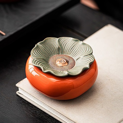 10cm Exquisitely Persimmon Tea Set Strainer Style Ceramics Filter | eBay