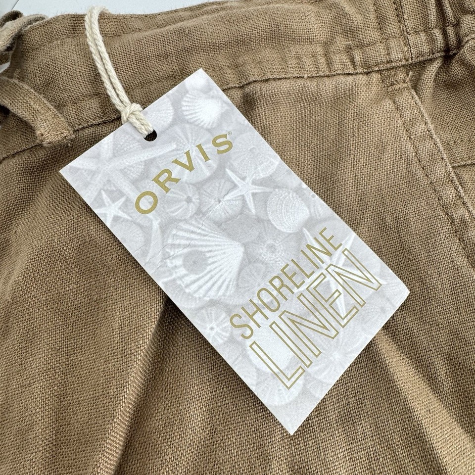 New Womens Orvis Shoreline Linen Breeze Pants Size M Beachy Linen ...