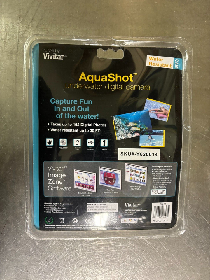 Vstyle by Vivatar AquaShot Underwater Digital Camera/Image Zone ...