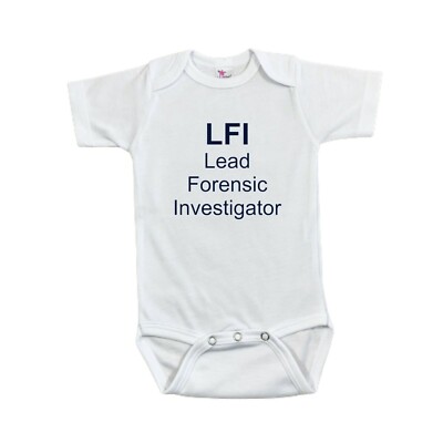LFI Lead Forensic Investigator Baby Bodysuit - Laughing Giraffe - Size 0-3 M | eBay