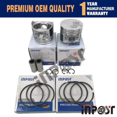 2TNV70 Piston Kit W/ Ring For Yanmar Engine Hitachi 8NX TAKEUCHI T108 ...