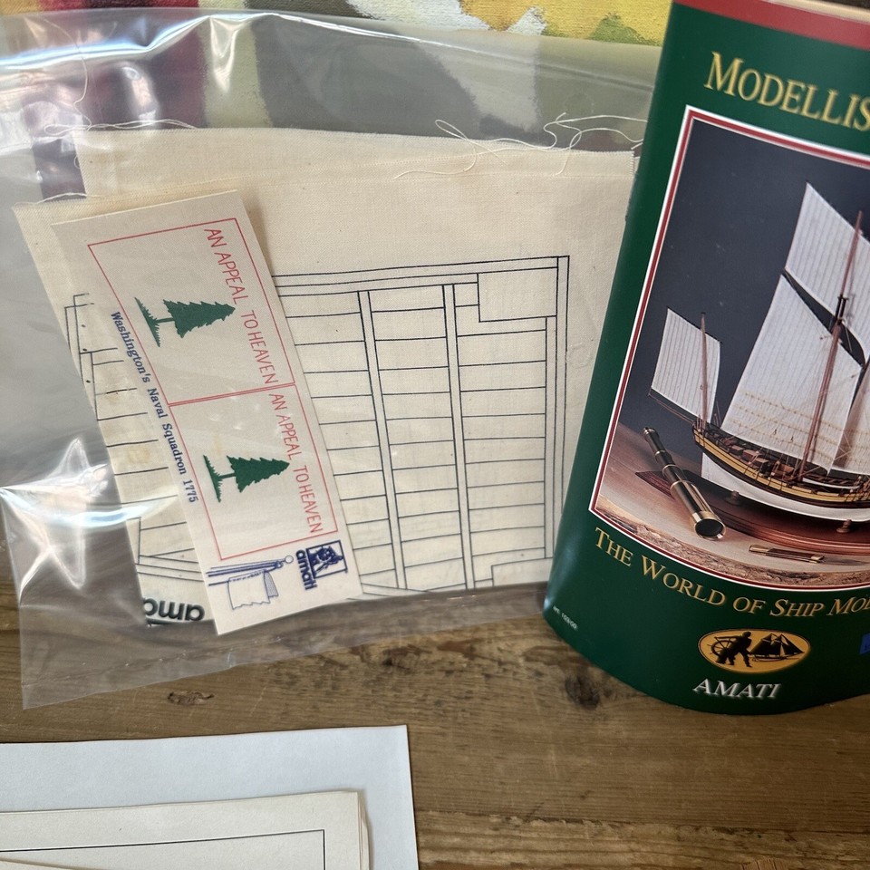 Amati Hannah Armed Schooner Of The American Revolution Model Kit # 1442 ...