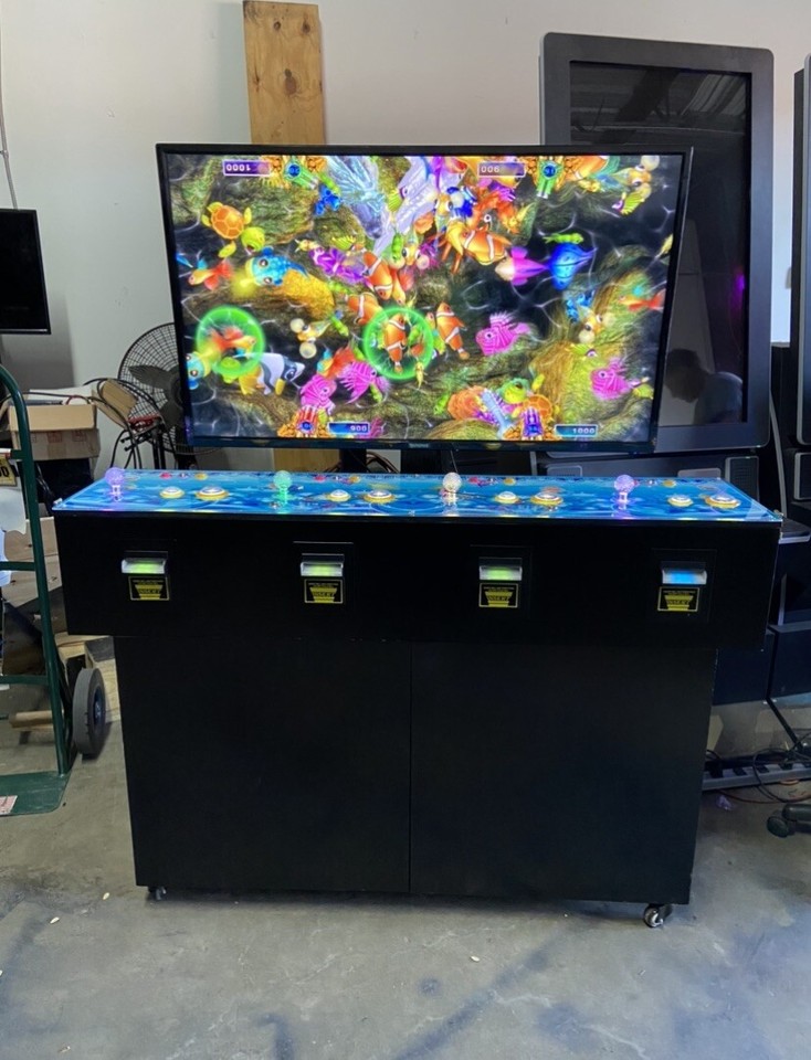 4 Player Fish Table Game - Firelink IGS Bally Slot Skill 8 Liner Dragon ...