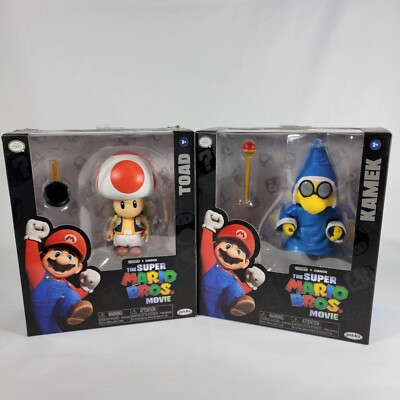 Nintendo Super Mario Bros Movie Kamek & Toad 5 Inch Action Figures ...