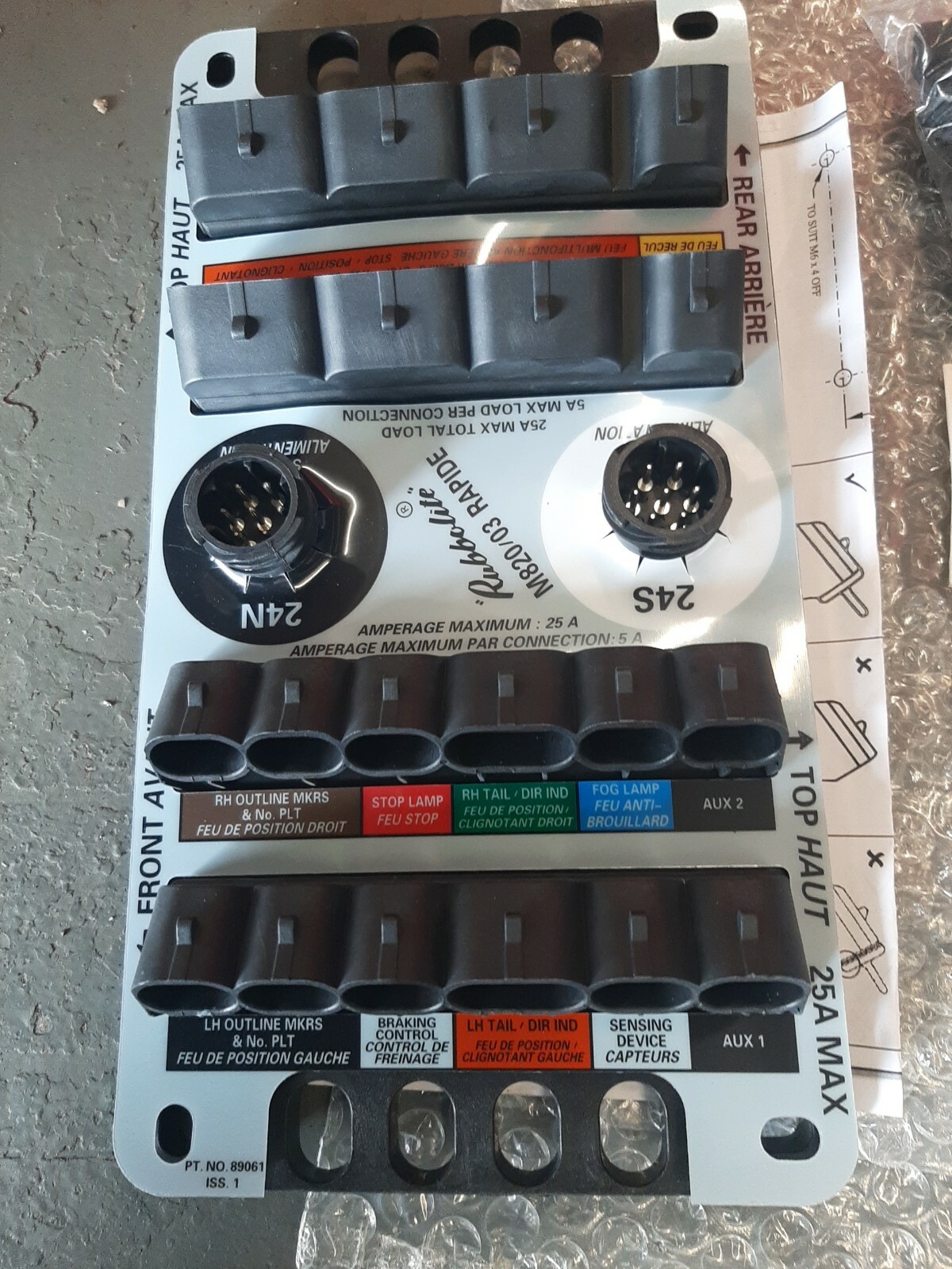 Trucklite Rubbolite Junction Box (Kltf1178) 820-03-04 Junction Box 820 ...