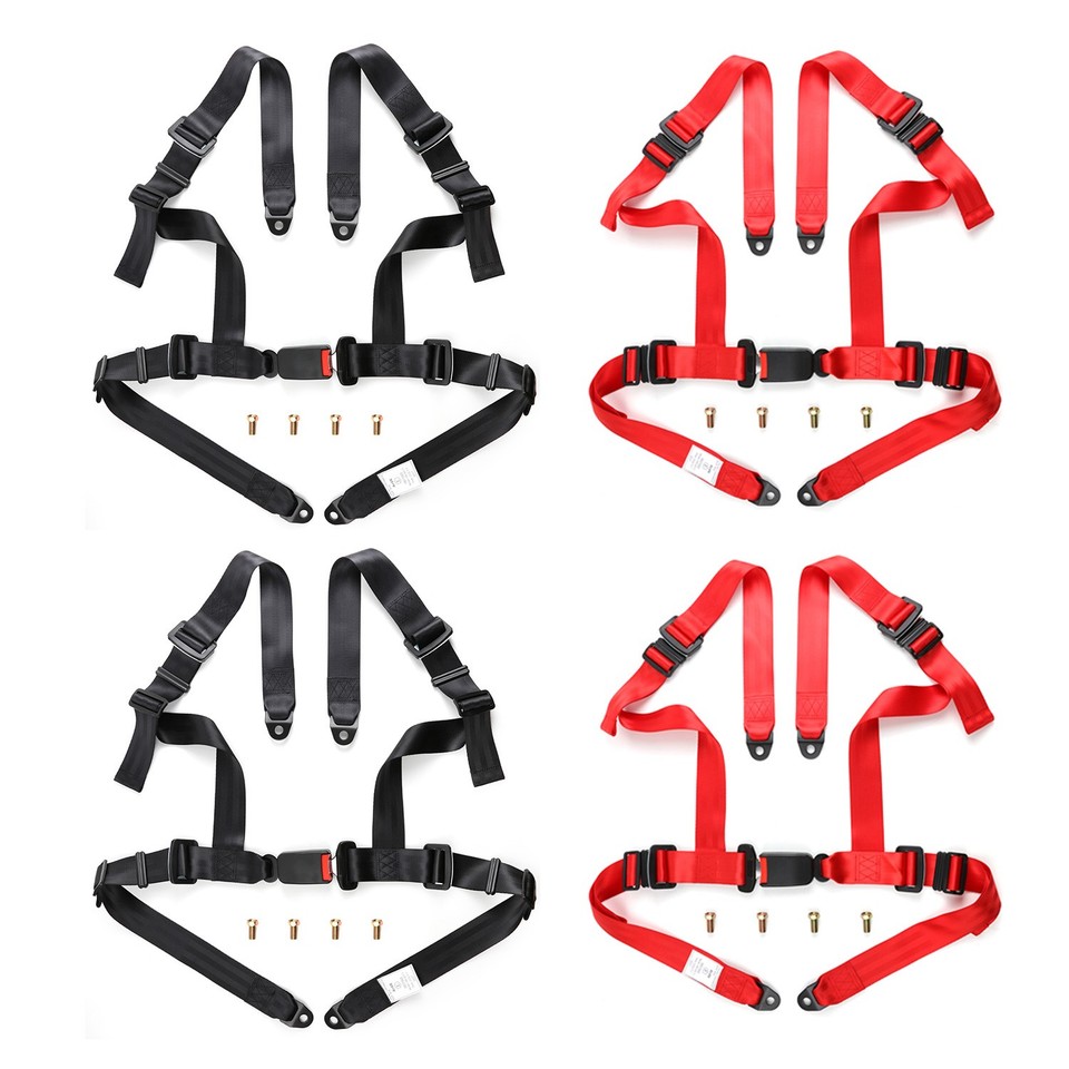 Universal 4 Point 2 Inch Racing Safety Seat Belt Harness Quick Release ...