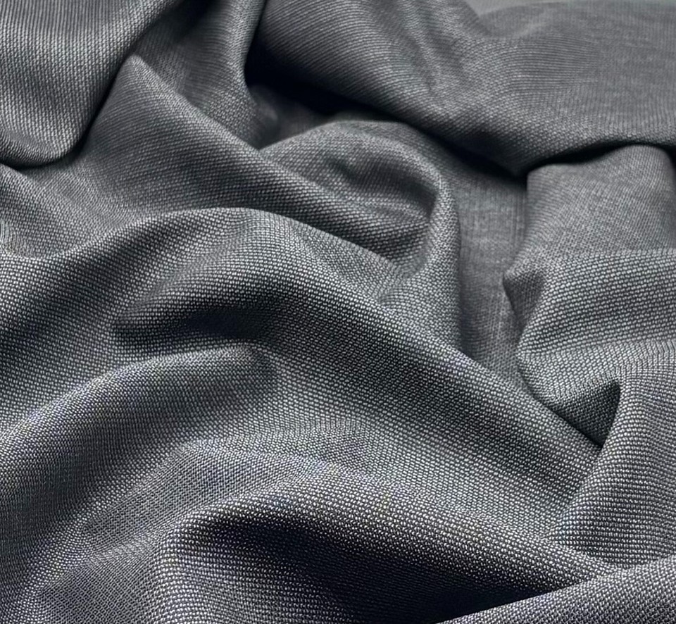 Grey Wool Fabric Tick Weave Suiting Fabric Thobe dishdasha Fabric 3.25m ...