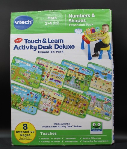 VTech Touch & Learn Activity Desk Deluxe Expansion Pack age 2-4 Numbers ...