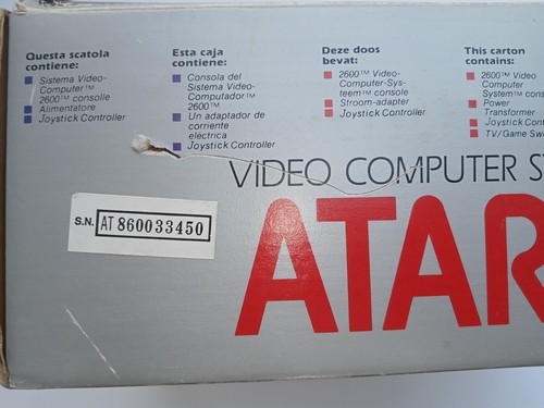 (2) 1986 Atari 2600 Small Rainbow Rev. B VCS Game Consoles (NOS!) | eBay