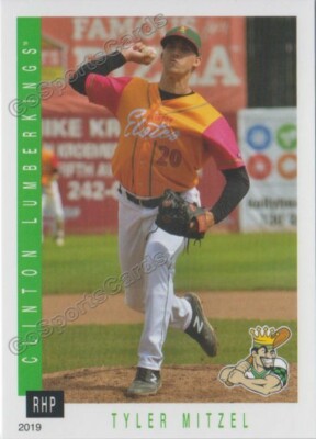 2019 Clinton LumberKings Tyler Mitzel RC Rookie Miami Marlins | eBay