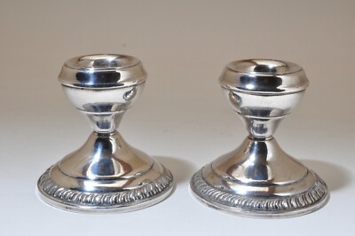 Pair Bell "LA" Hallmark Sterling Silver Candlesticks- Weighted | eBay