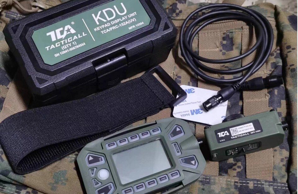 IN US STOCK! HARRIS TCA PRC 152A Radio 15W Metal KDU Keyboard Display ...