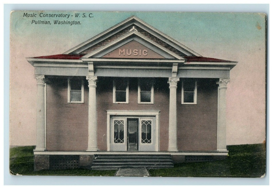 c. 1910 Music Conservatory Pullman, WA Postcard P15 | eBay
