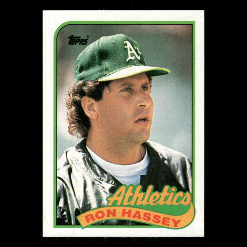 Ron Hassey #272 1989 Topps Oakland Athletics Baseball Card MLB | eBay