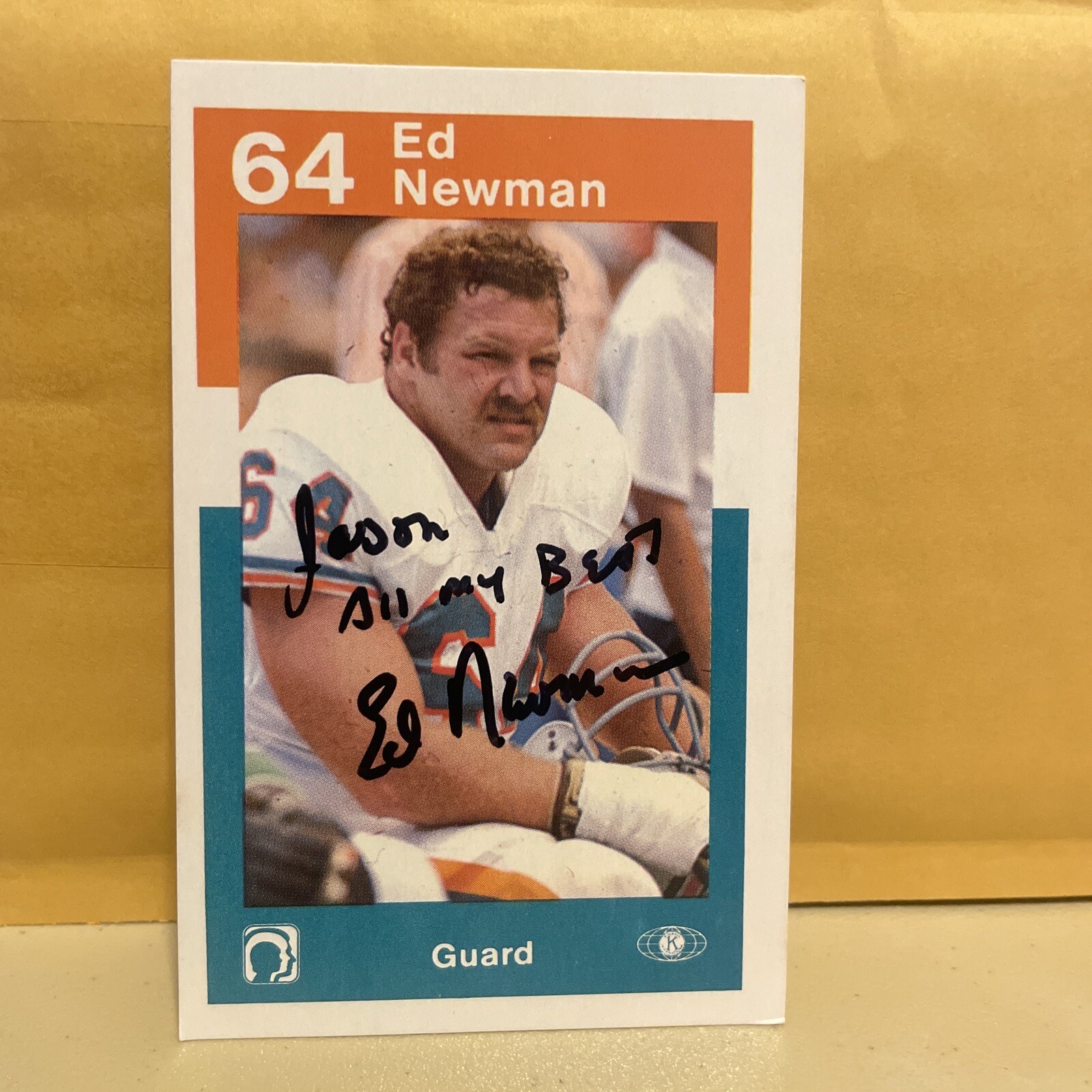 Ed Newman -Duke- Miami Dolphins Autographed Police Card | eBay