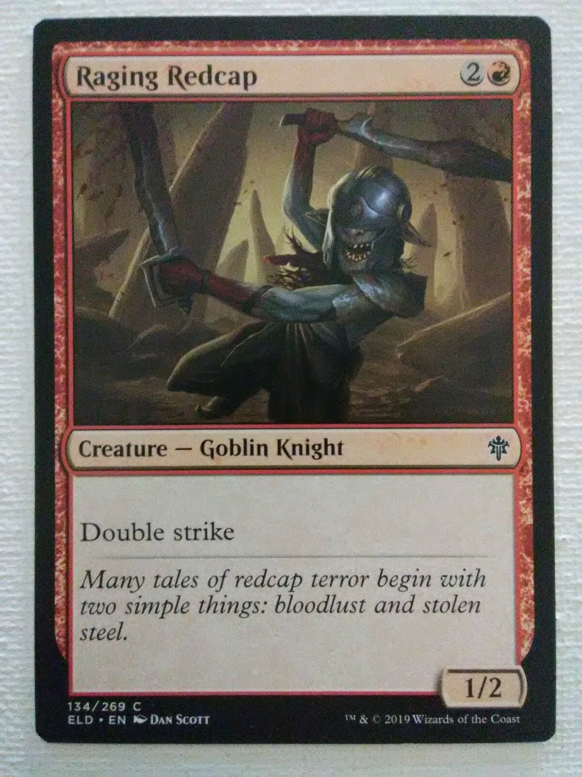 MTG Raging Redcap Throne of Eldraine 134/269 Regular Common for sale ...