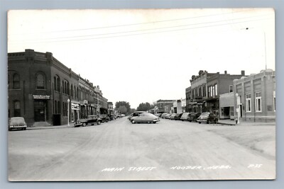 HOOPER NEB MAIN STREET VINTAGE REAL PHOTO POSTCARD RPPC | eBay
