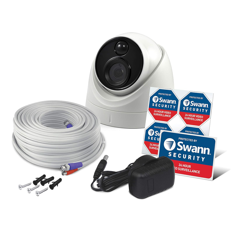 Swann 4K Ultra HD Thermal Sensing Night Vision Dome Security Camera ...
