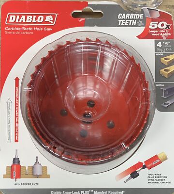 Freud-Diablo DHS4125CT DB 4-1/8 TCT HOLESAW | eBay