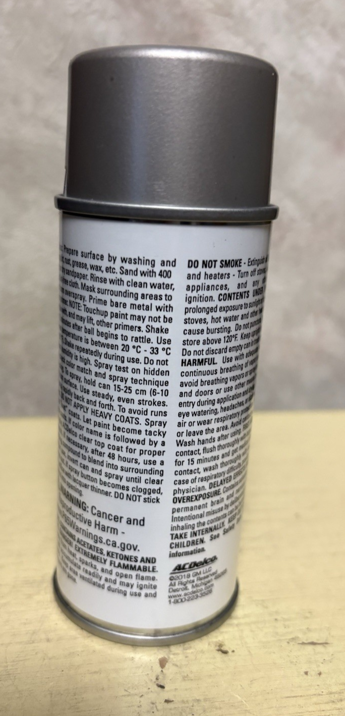 AC Delco Factory GM Touch Up Spray Paint 5oz 59 WA 926L (2 CANS) Silver ...