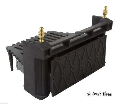 16 inch / 40 cm Lattice All Night Burner Open Set Coal Fire Grate Solid ...