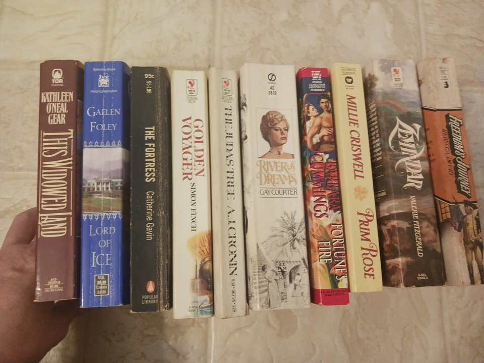 Historical Romance Book Lot of 10 Paperback Novels Free Shipping | eBay