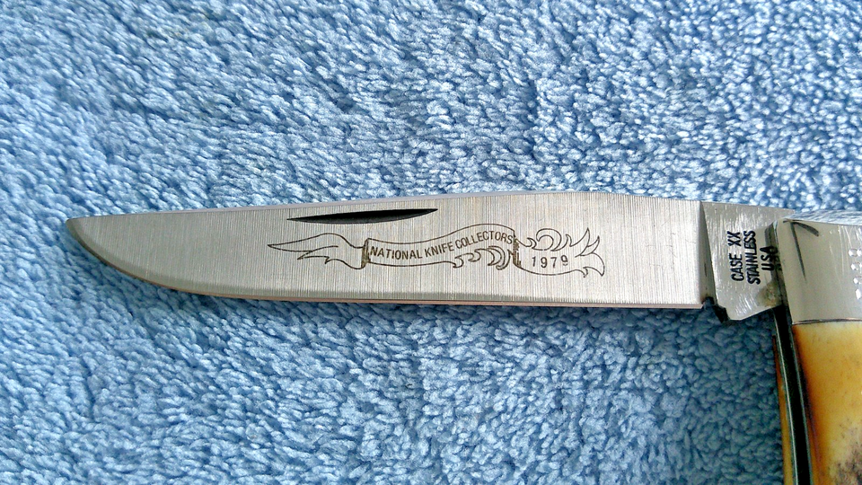 Case 1979 Unused 5154 Unique NKCA Stag Single Blade Trapper Knife | eBay