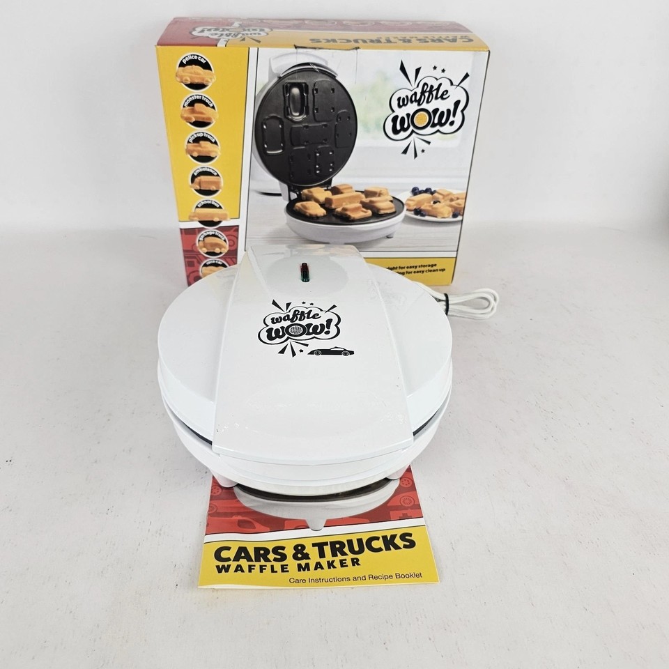 Waffle Wow! 3D Cars & Trucks Waffle Maker Machine Novelty Kitchen ...