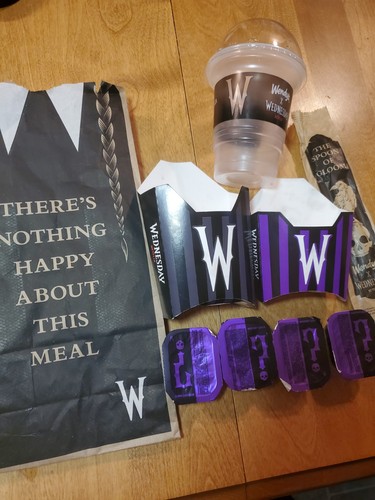 Wendy’s Wednesday Netflix Collab Entire Promo Lot With 4 Mystery Sauces ...