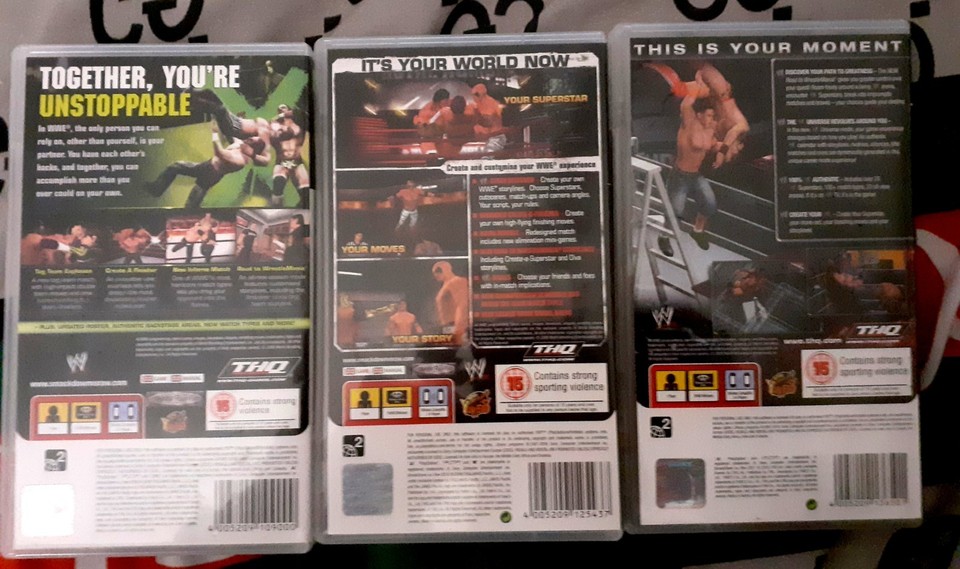 Sony PSP WWE Smackdown VS Raw 2009, 2010 & 2011 All Complete With ...