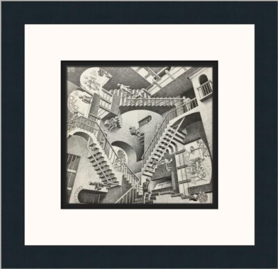 MC Escher Relativity Custom Framed Print | eBay