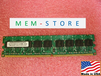 4GB DDR2-800MHz ECC UDIMM RAM KVR800D2E6/4G Compatible Replacement ...