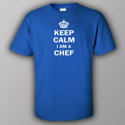 Funny T-shirt KEEP CALM I AM A CHEF iron cooking kitchen rules | eBay ...