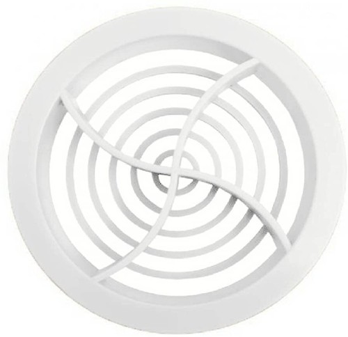 10 x 70mm White Plastic Round Soffit Air Vents / Upvc Push in Roof Disc ...