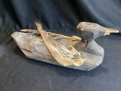 Primitives - Carved Wood Hunting Working Duck Decoy
