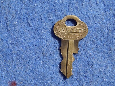 vintage coin op key: Chicago Lock key NC 209 - Northwestern Gum Ball | eBay