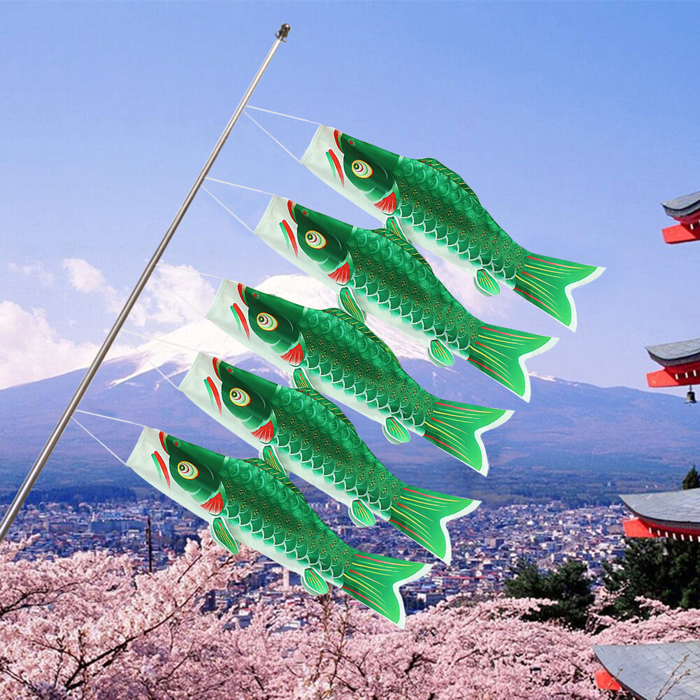 70cm Carp Flag Hanging Fish Flag Kite for Koinobori Gift (Green) | eBay